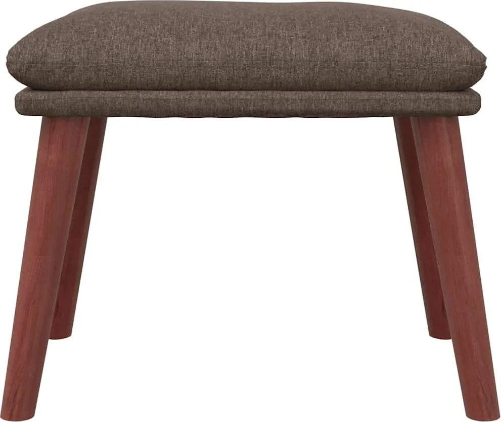 Podnožka taupe 45 x 29,5 x 35 cm textil 341466