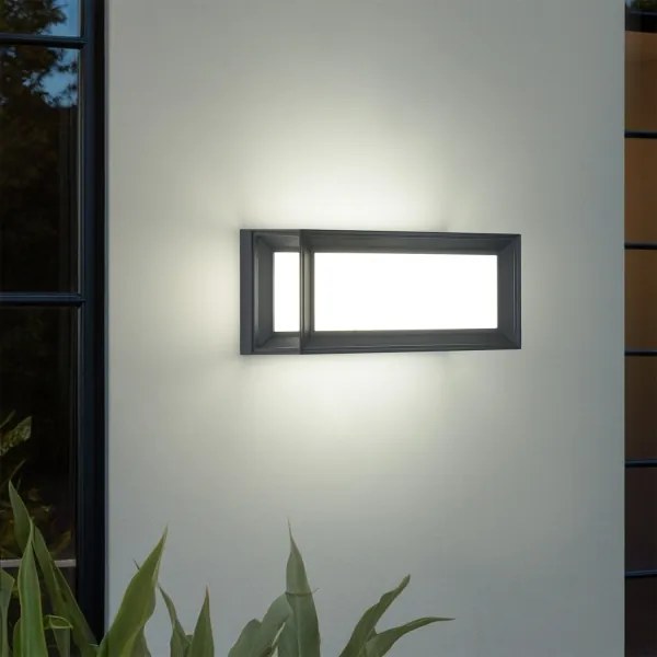 Brilagi - LED Venkovní nást. svítidlo se senz. PARKER LED/12W/230V antracit IP44