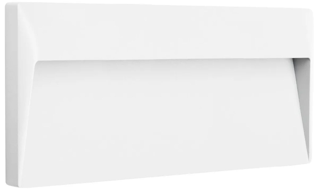 iLed 81344W07 Envelope_W Wall-Recessed, bílé nástěnné svítidlo, 9,5W LED 3000K, 27x12,5cm, IP65