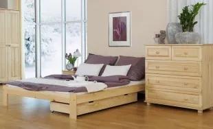 Eoshop Dřevěná postel Celinka 140x200 + rošt ZDARMA - borovice