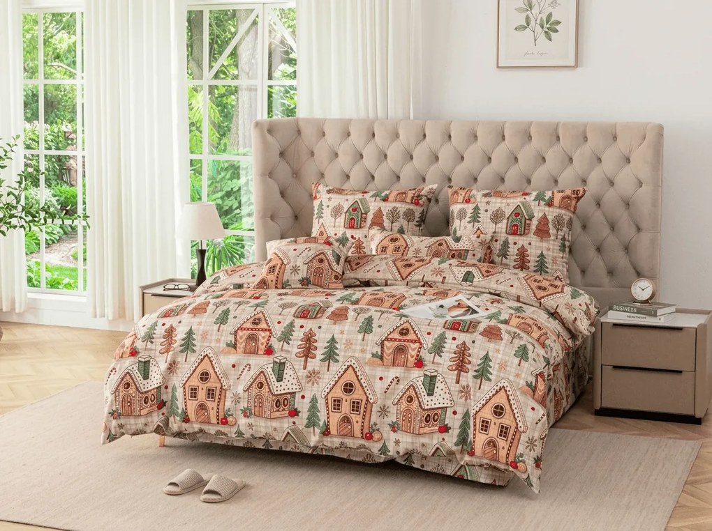 Povlečení z mikrovlákna GINGER HOME barevné Rozměr povlečení: 2 ks 70 x 90 cm | 200 x 220 cm