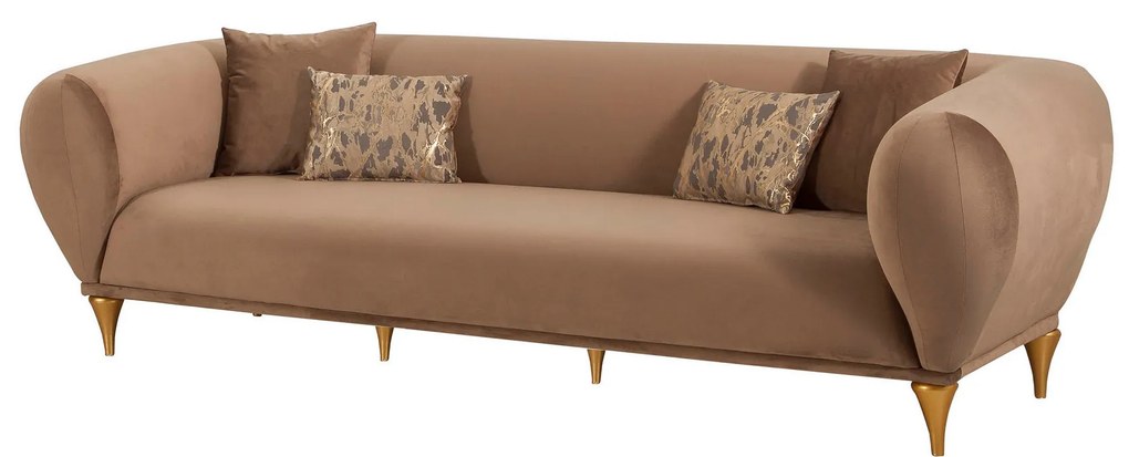 Hanah Home Třímístná pohovka MEBLON hnědá 867UNQ1550
