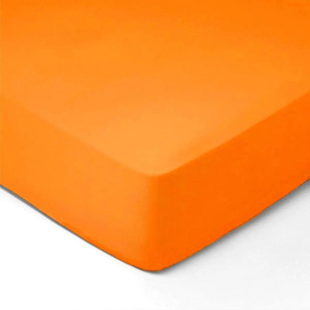 Forbyt, Prostěradlo, Jersey, oranžová 100 x 220 cm