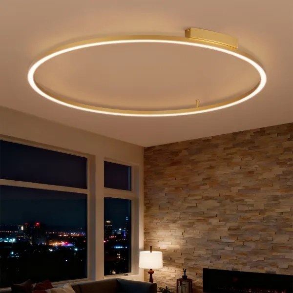 Brilagi - LED Stmívatelné svítidlo PORTOFINO LED/85W/230V pr. 120 cm zlatá + DO