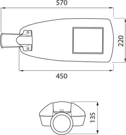 LED svítidlo veřejného osvětlení McLED Street 30W 4000K neutrální bílá ML-521.001.09.0