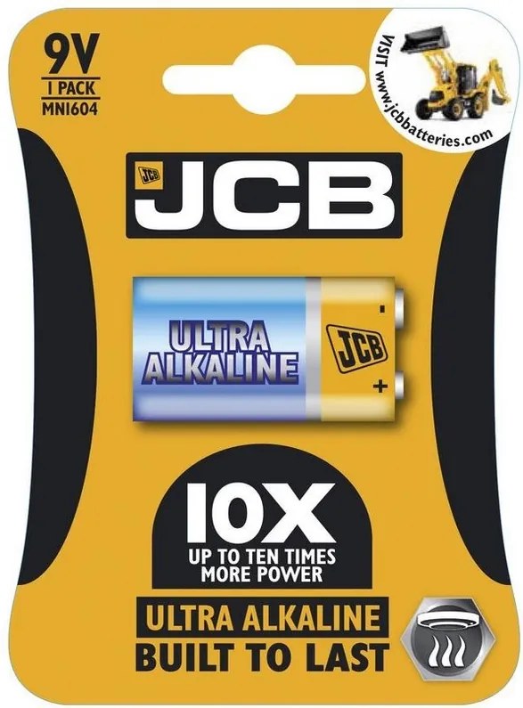 Baterie 9V JCB OXI ULTRA 1ks (blistr)