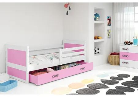 Dětská postel RICO 90x200 cm Bílá Borovice