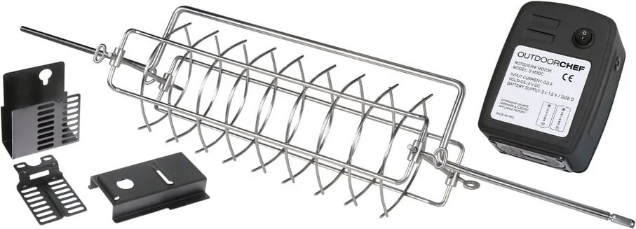 Ocelový grilovací koš s motorem Dualchef – Outdoorchef