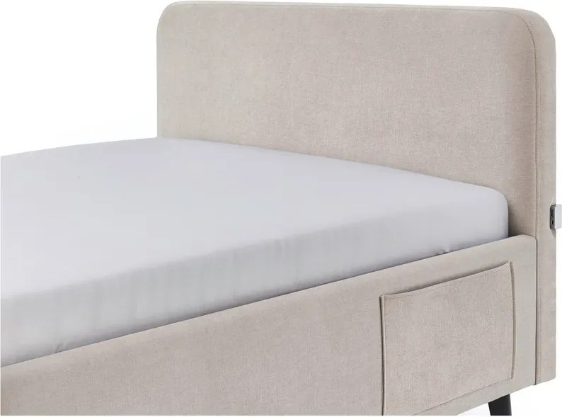 Béžová dětská postel s úložným prostorem s roštem 140x200 cm Cosy – Meise Möbel