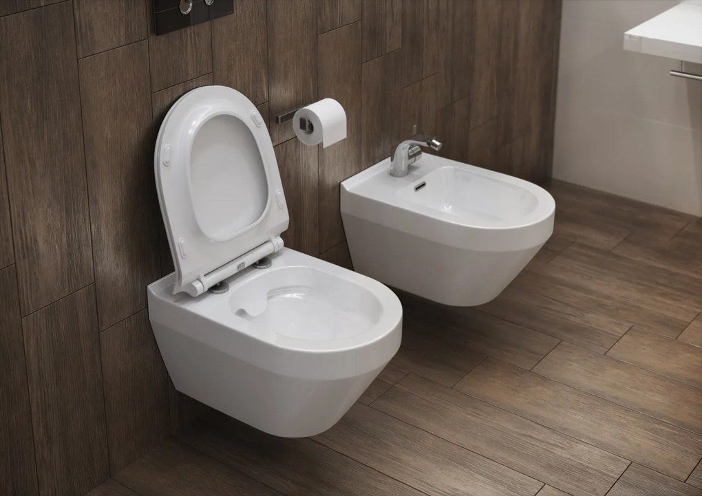 Cersanit Crea WC bidet závěsný oválný, bílá, K114-009