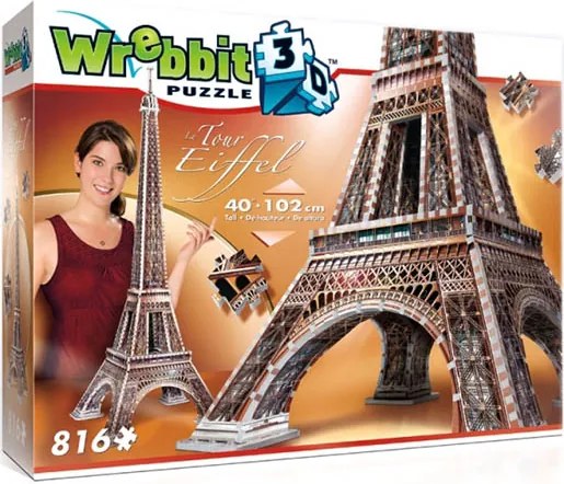 WREBBIT 3D puzzle Eiffelova věž 816 dílků