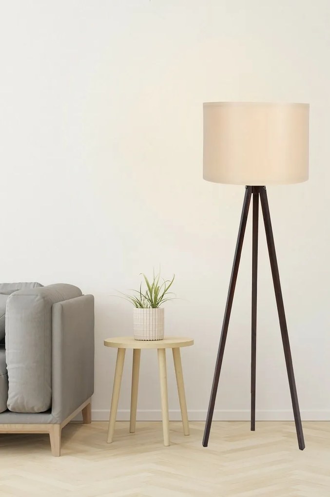 Stojací lampa Tripod Cream Walnut 101