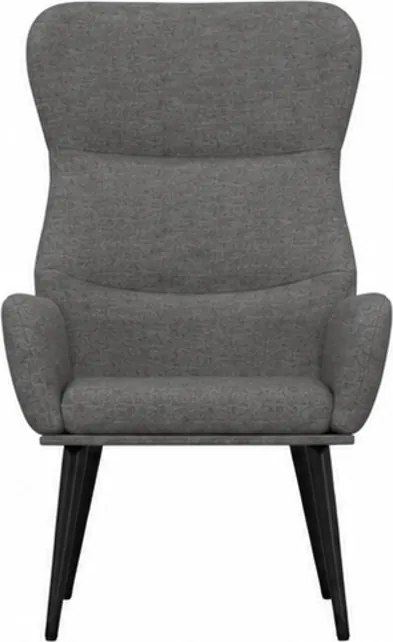 relaxační křeslo, odpočinkové, dřevo/kov/textil, 96x68x79 cm, nohy černé/světle šedá, Dekorino KR20260055