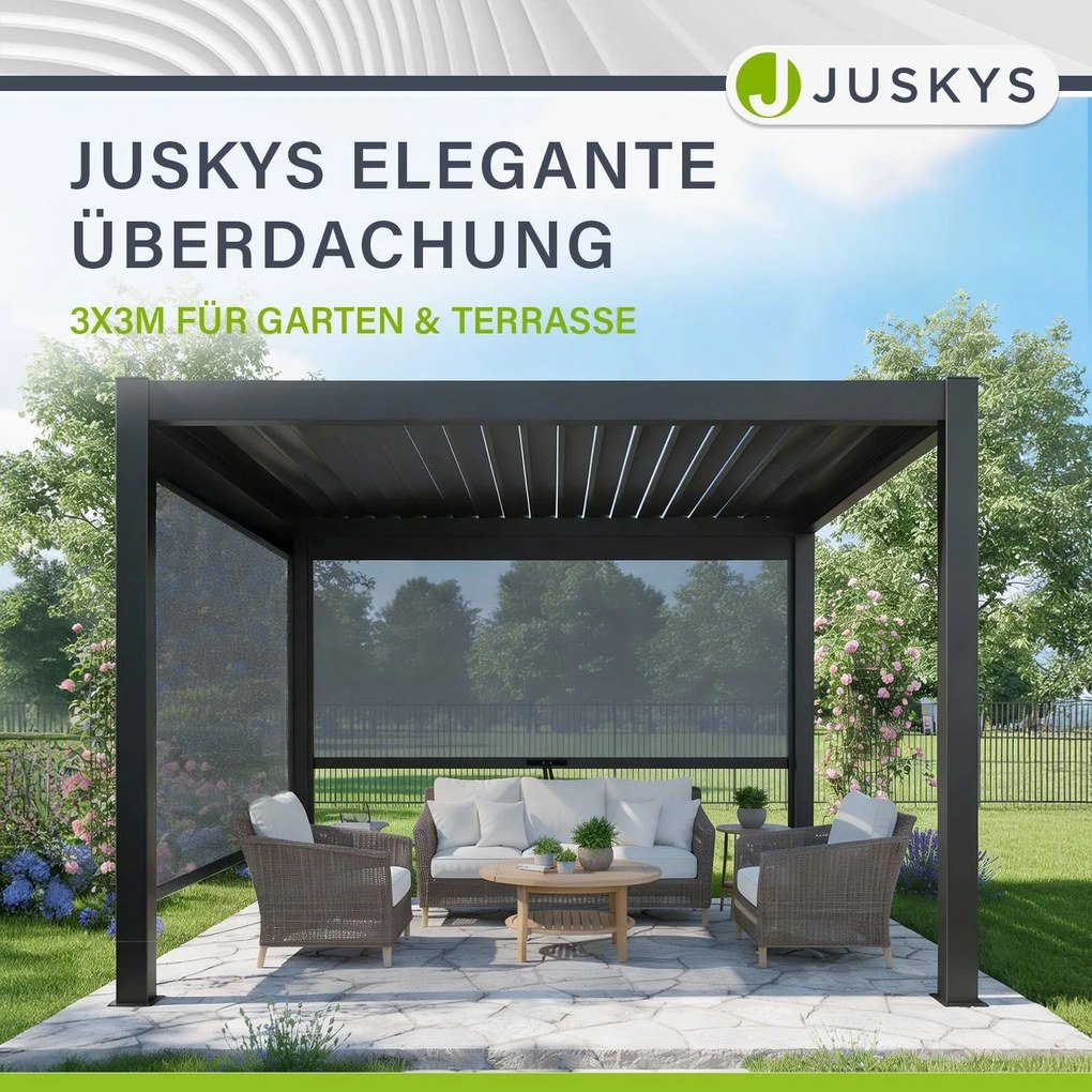Juskys Lamelová pergola Tahiti Velikost: 3 × 4 m