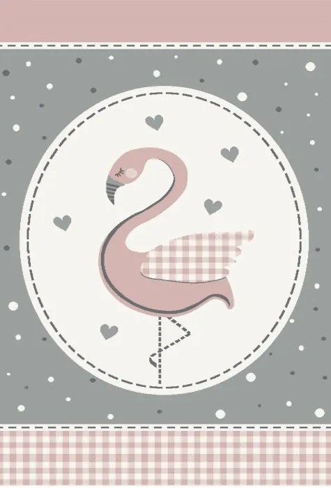 Vopi | Dětský koberec Kiddy 22354/095 Flamingo - 160 x 230 cm