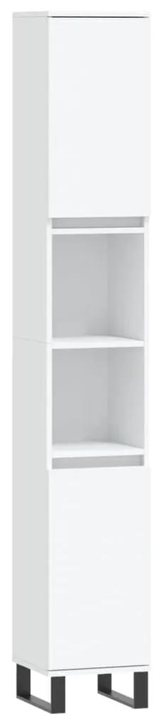 3dílný set koupelnového nábytku bílý kompozitní dřevo,  3190307