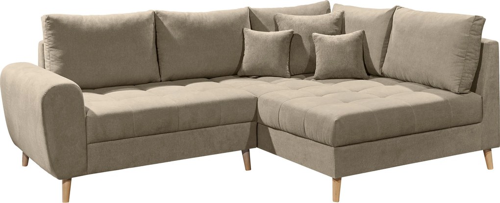 XXXLutz ROHOVÁ SEDAČKA, textil, kompozitní dřevo, pískové barvy MID.YOU - Sedací soupravy - 002220026005