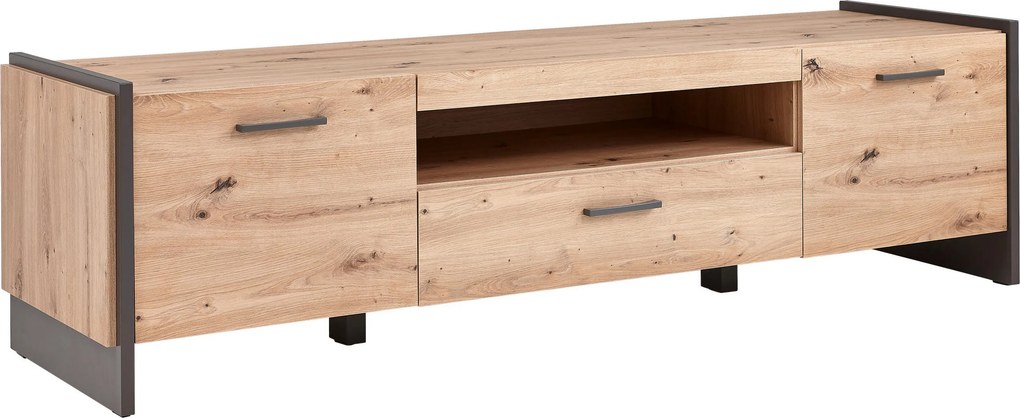 XXXLutz KOMODA POD TELEVIZI, dub artisan, 187/51/41 cm Hom`in - TV stolky & komody pod TV - 000687042301