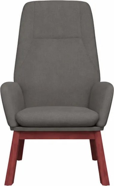 relaxační křeslo, odpočinkové, masivní kaučukovník/kov/textil, 95x76x71 cm, nohy tmavé/světle šedá, Dekorino KR20260081