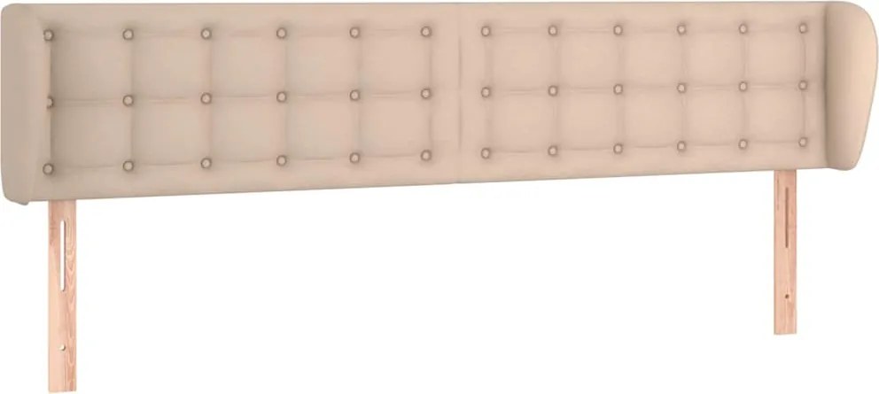 Čelo postele typu ušák cappuccino 163x23x78/88 cm umělá kůže 3117245