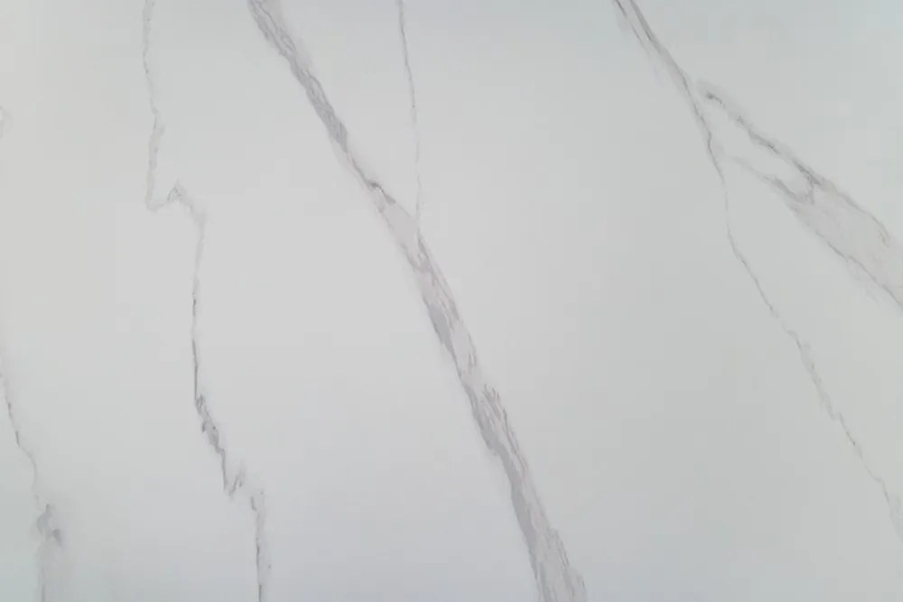 Kulatý jídelní stůl Parthenia 120 cm vzor bílý mramor