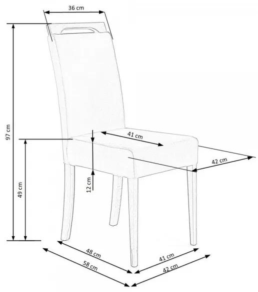 Jídelní židle Clarion / šedá
