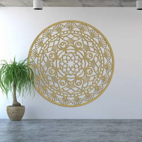 Dřevěná mandala na zeď – Symbol harmonie a pozitivní energie I SENTOP PR0176