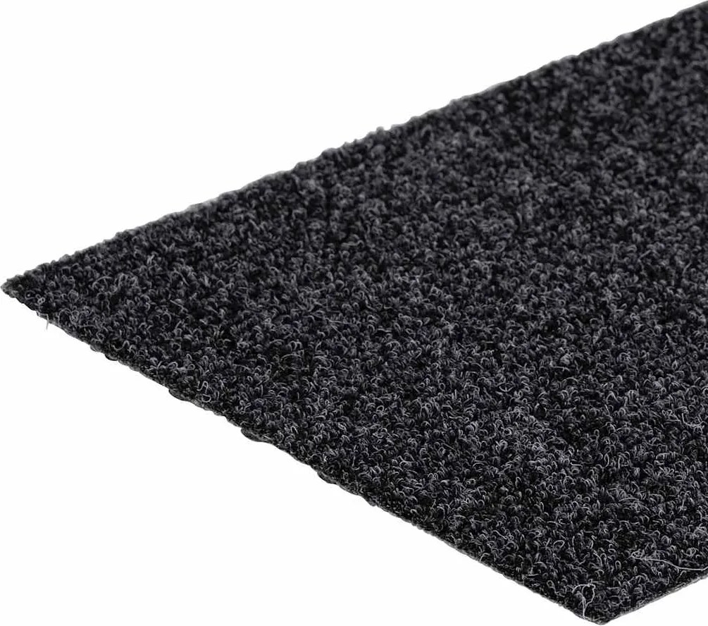 Schodové rohože samolepicí 30 ks 76 x 20 cm tmavě šedé obdélníkové 3365722