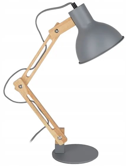 Stolní lampa 1xE27/40W/230V šedá
