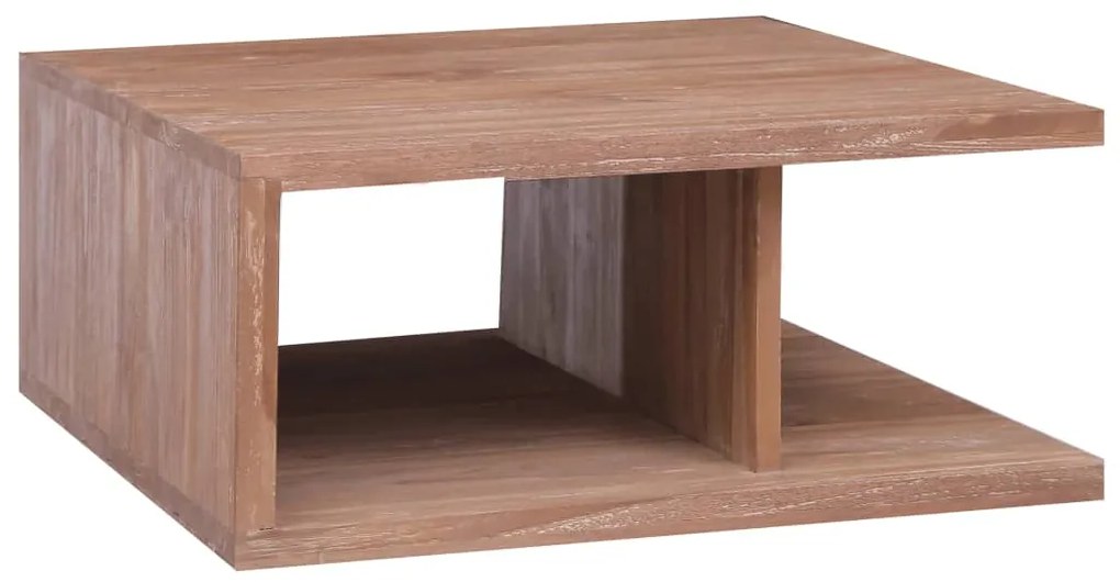 287898 vidaXL Konferenční stolek 70 x 70 x 30 cm masivní teakové dřevo