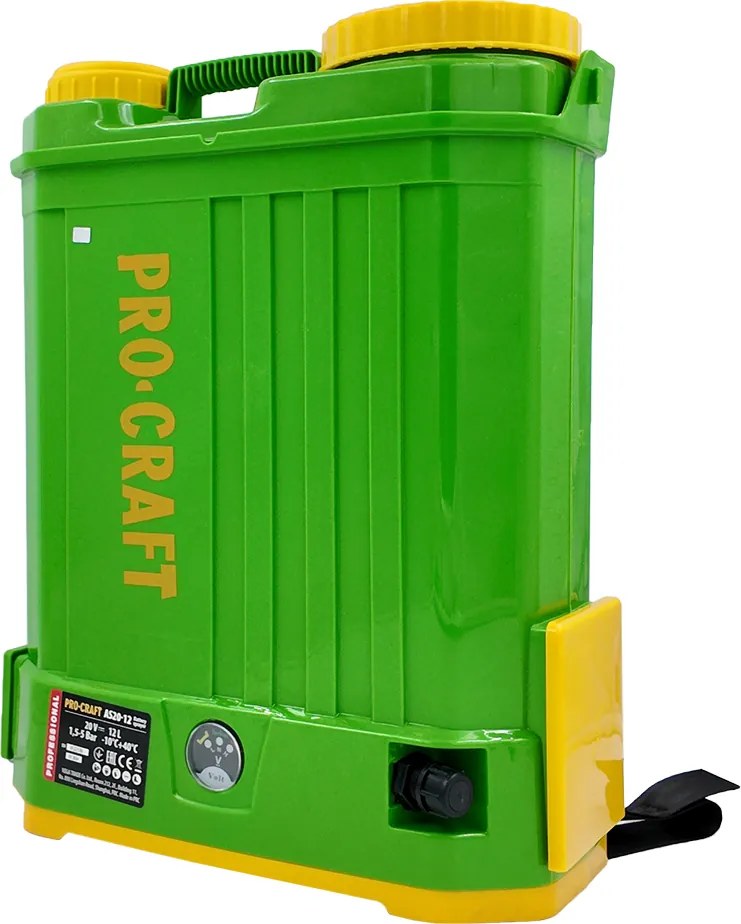 Procraft AS20-12 20V SET - akumulátorový postřikovač  (s 2,0 Ah akumulátorem a nabiječkou)