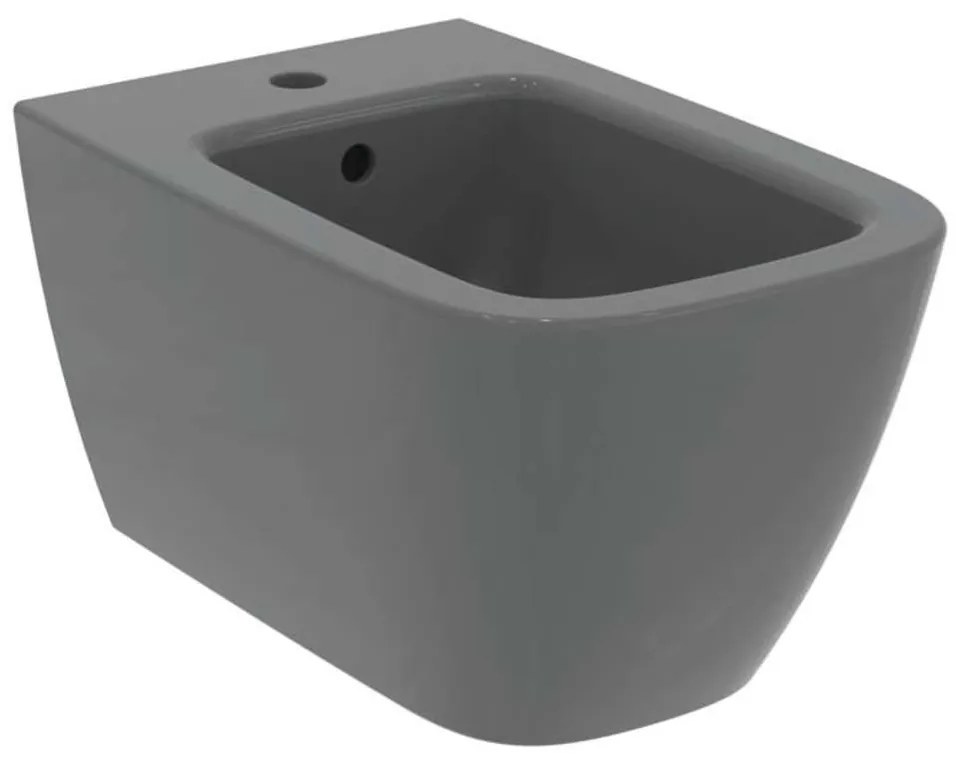 Ideal Standard i.Life B - Závěsný bidet, otvor pro baterii, lesklá šedá T461558