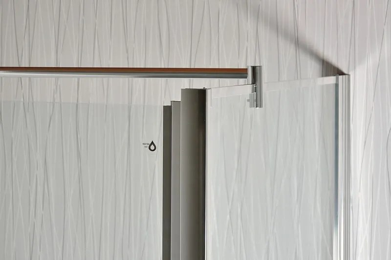 ARTTEC Sprchový kout rohový jednokřídlý MOON A 15 čiré sklo 90 - 95 x 76,5 - 78 x 195 cm