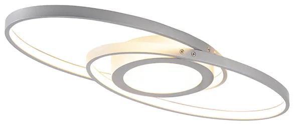 Designové stropní svítidlo z oceli včetně LED třístupňového stmívatelného - Axy