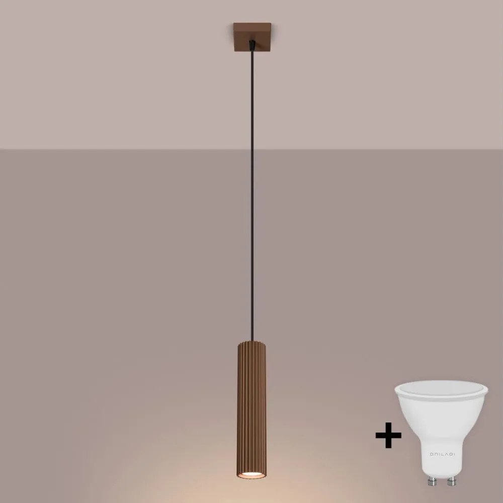 Brilagi - LED Lustr na lanku CRESTO 1xGU10/10W/230V hnědá