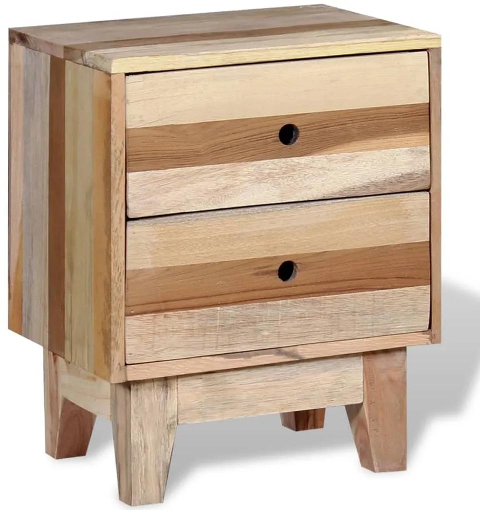 244234 vidaXL Noční stolek masivní recyklované dřevo