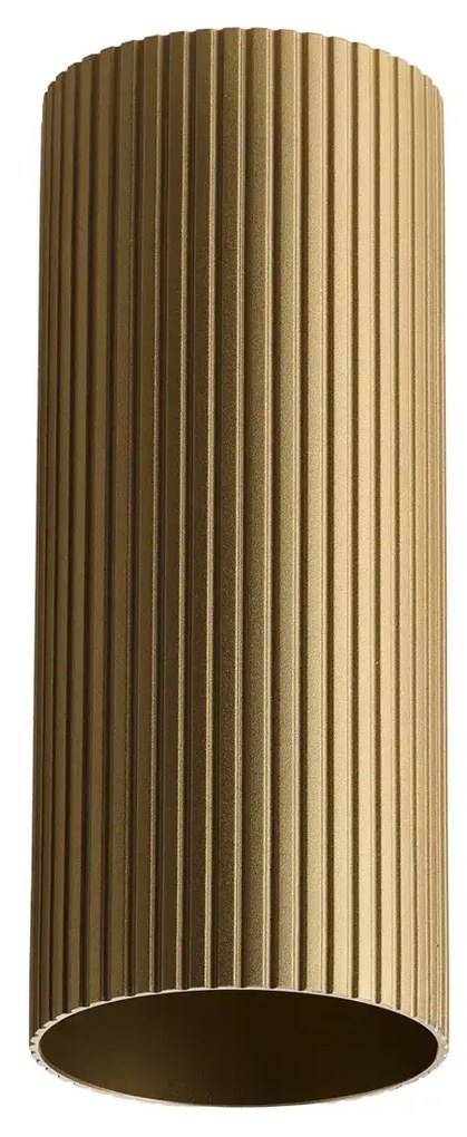Minimalistická bodová svítidlo Lucas Ribbed Tube 30 zlatá