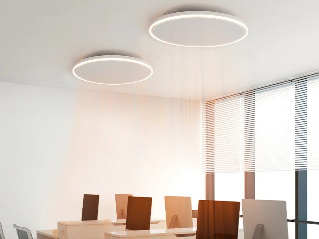 Stropní infrapanel CEILING LED DESIGN 750W | Výhřevnost 13.6 m2 | Průměr 60 cm | LED světlo | Bezdrátový termostat