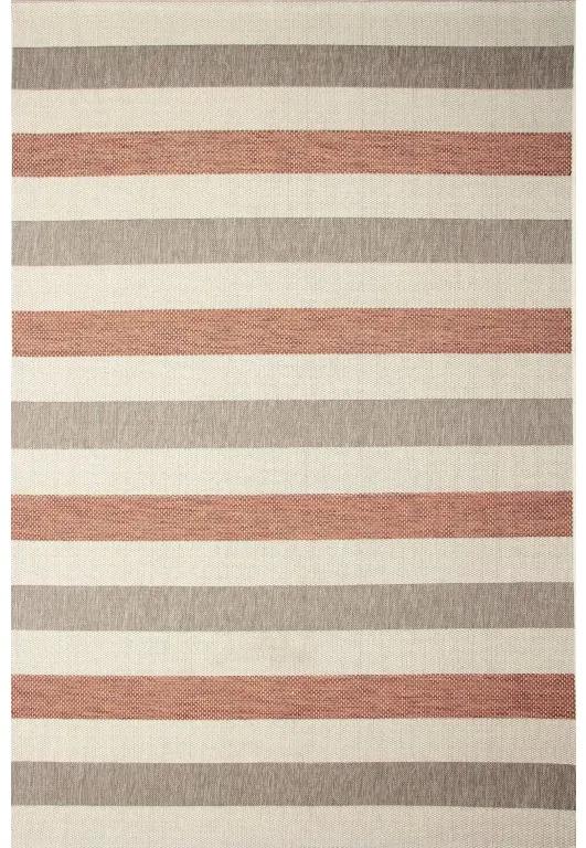 Kusový koberec Trio 29102/M015 pruhovaný barevný Rozměr: 80x120 cm | BIANO