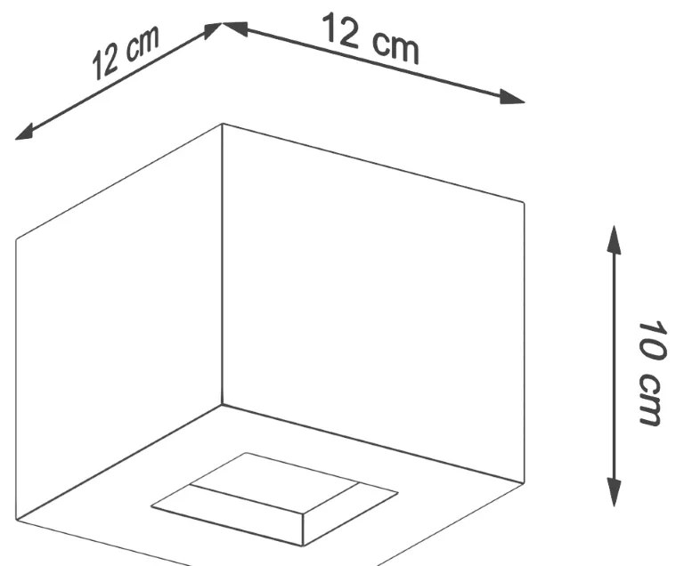 Nástěnné svítidlo Leo, 1x betonové stínidlo