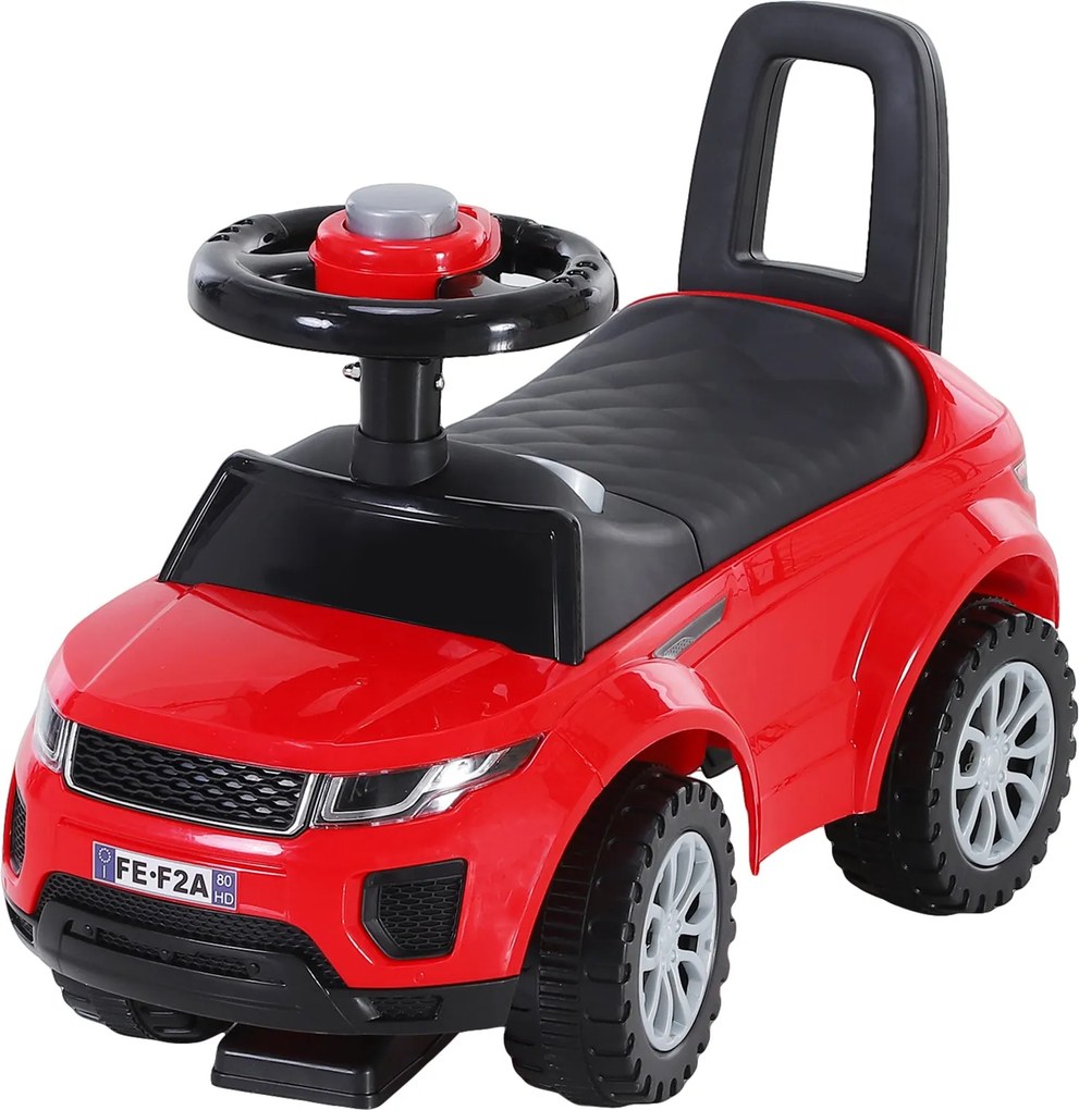 HOMCOM Dětské odrážedlo Quad auto s reproduktorem, bez pedálů, styl závodního auta 62x28x41,5 cm | Aosom