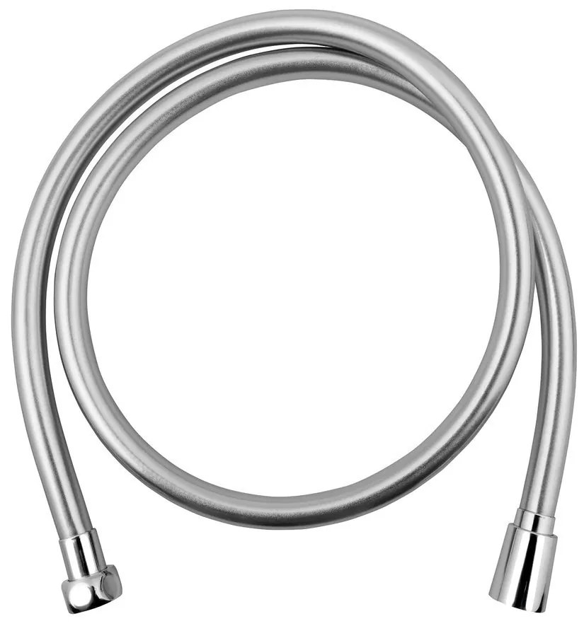 Sapho, SOFTFLEX hladká plastová sprchová hadice, 120cm, stříbrná/chrom, 1208-10