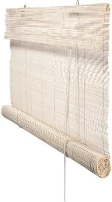 Bambusová roleta, bílá 60 x 180 cm