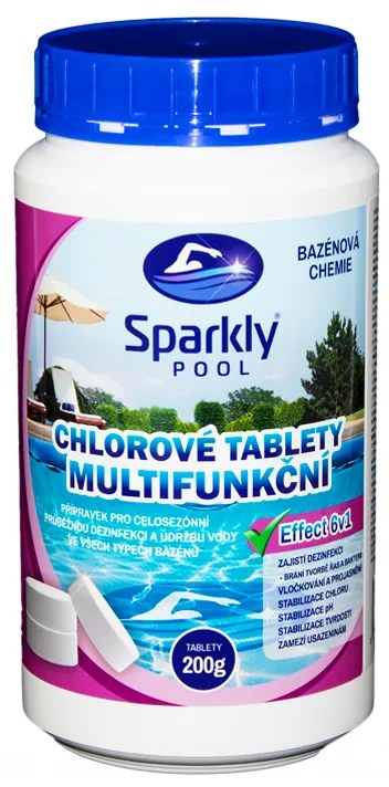 SparklyPool Sparkly POOL Multifunkční 6v1 tablety 200g 1 kg