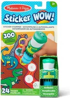 SPIN MASTER Samolepky Melissa Doug WOW! Dinosaurus / Tvořivá sada / 3