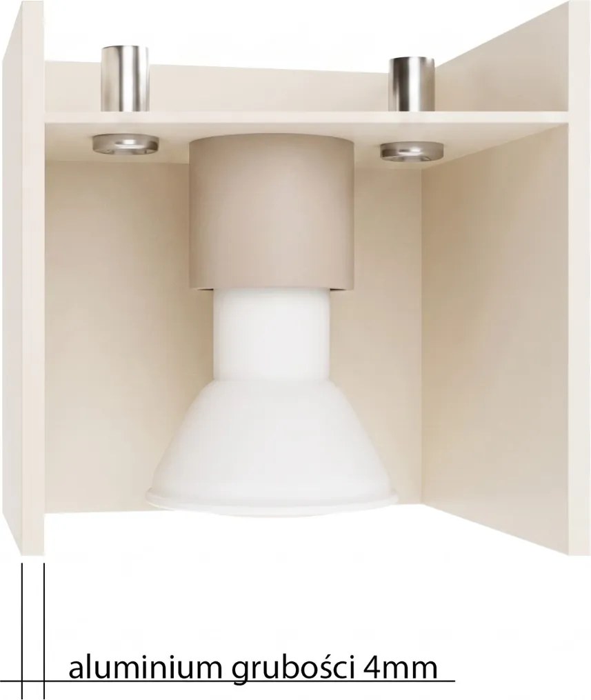 Sollux Lighting Stropní svítidlo QUAD 1 taupe