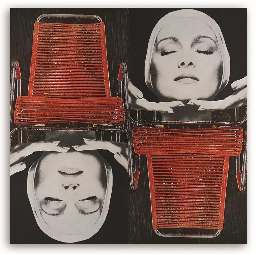 Gario Obraz na plátně Tvář ženy a židle - Lili Chartrand Rozměry: 30 x 30 cm