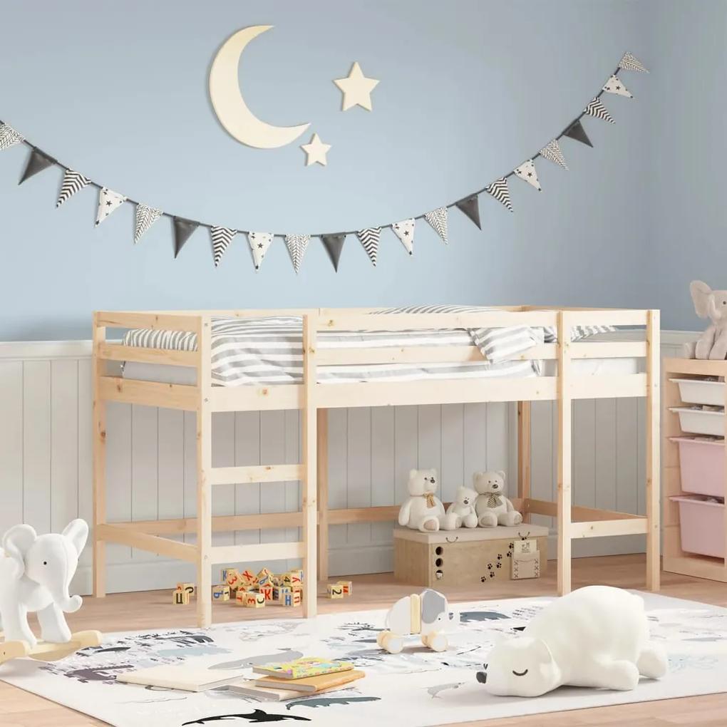 Dětská patrová postel se žebříkem 80 x 200 cm borové dřevo,  835895