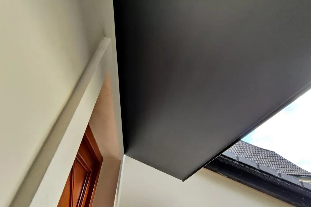 Kovová stříška nad dveře RainBlock 198 x 95 cm ✔ Barva vlastního výběru + pozink ✔ Bez montážní sady