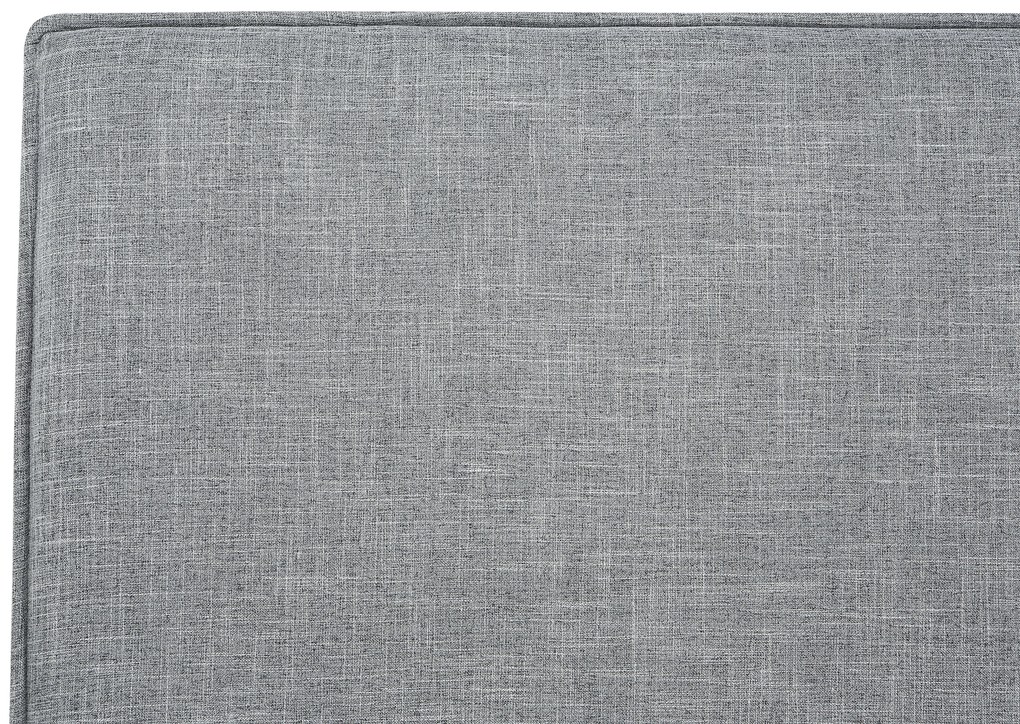 Postel šedá čalouněná, 140x200 cm, SENNEZ Beliani